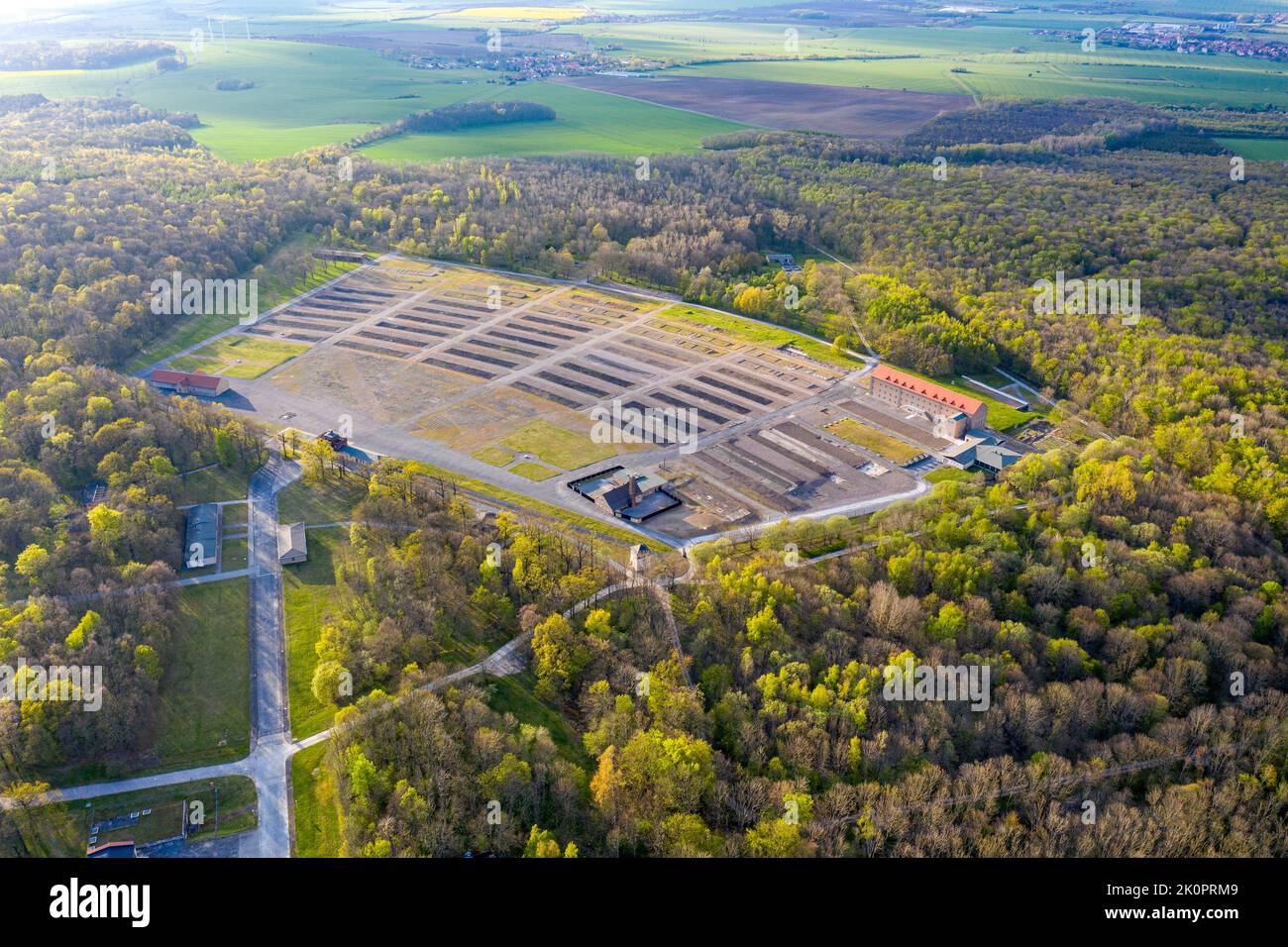 Luftbildaufnahmen Konzentrationslager und Gedenkstätte Buchenwald bei ...
