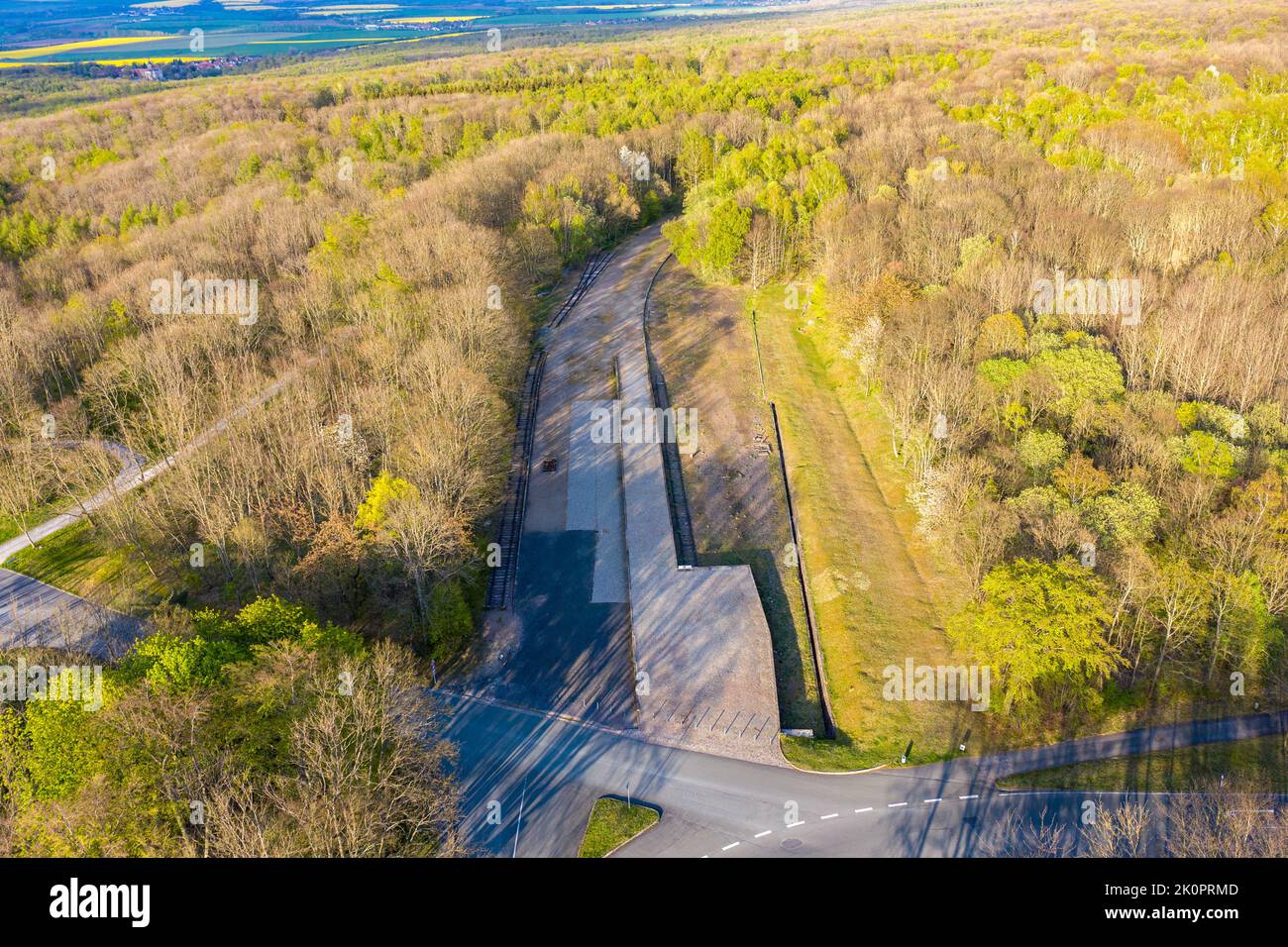 Luftbildaufnahmen Konzentrationslager und Gedenkstätte Buchenwald bei ...