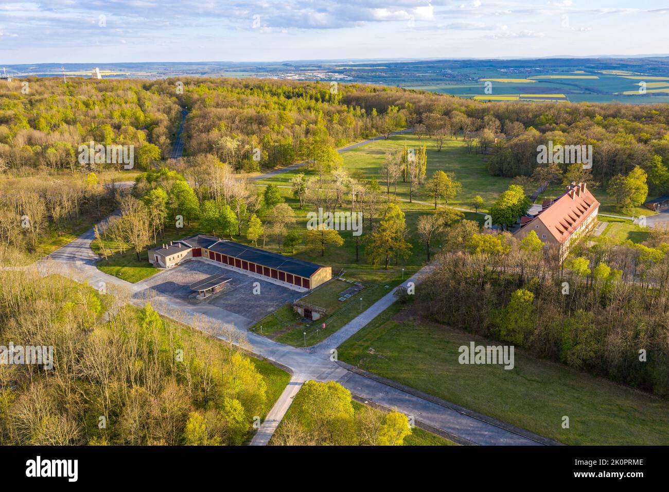 Luftbildaufnahmen Konzentrationslager und Gedenkstätte Buchenwald bei ...
