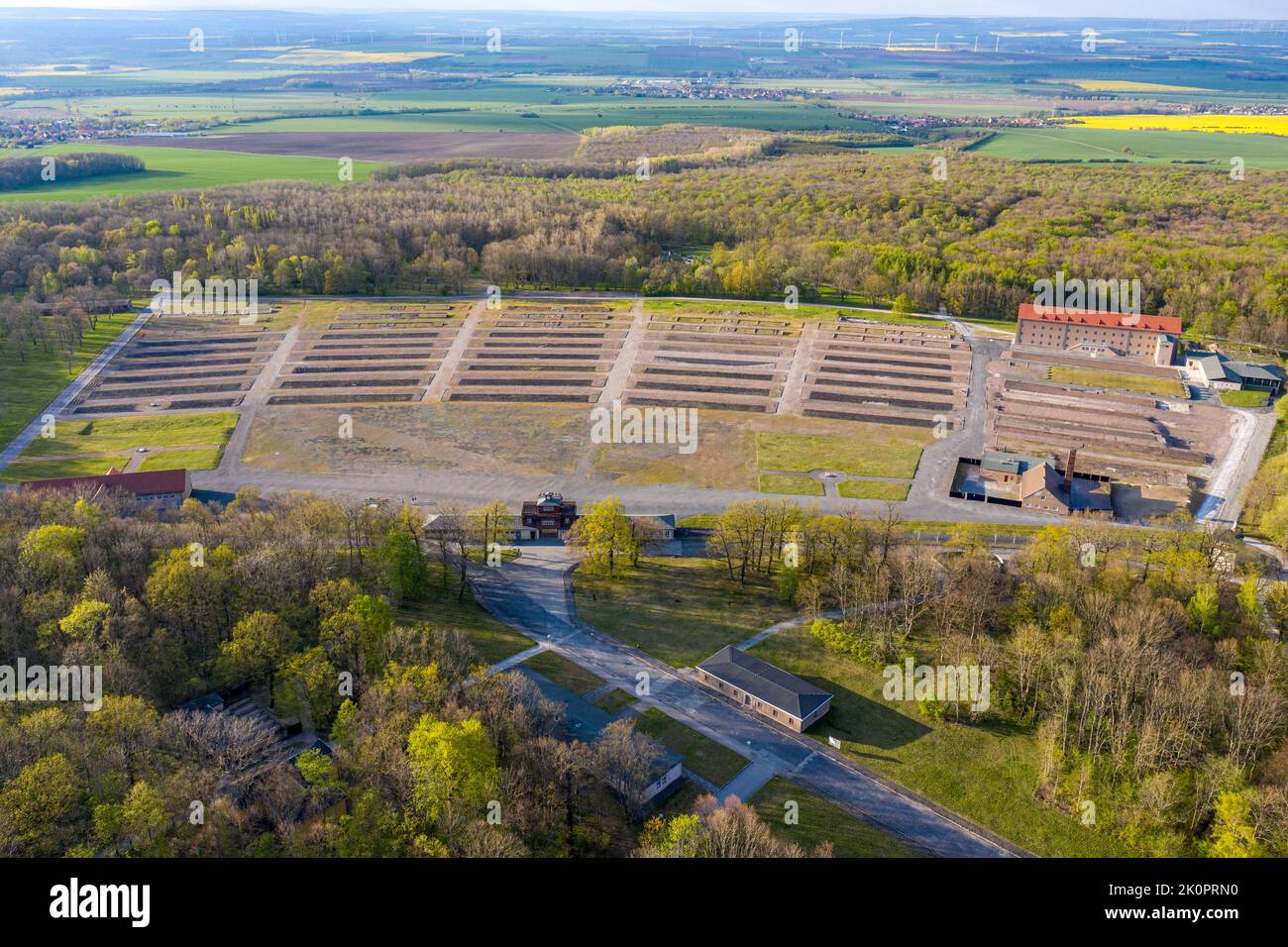 Luftbildaufnahmen Konzentrationslager und Gedenkstätte Buchenwald bei ...