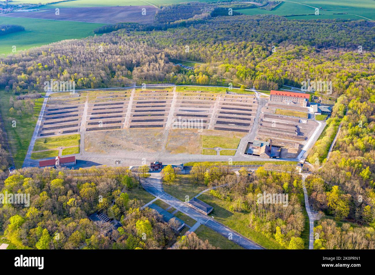 Luftbildaufnahmen Konzentrationslager und Gedenkstätte Buchenwald bei ...