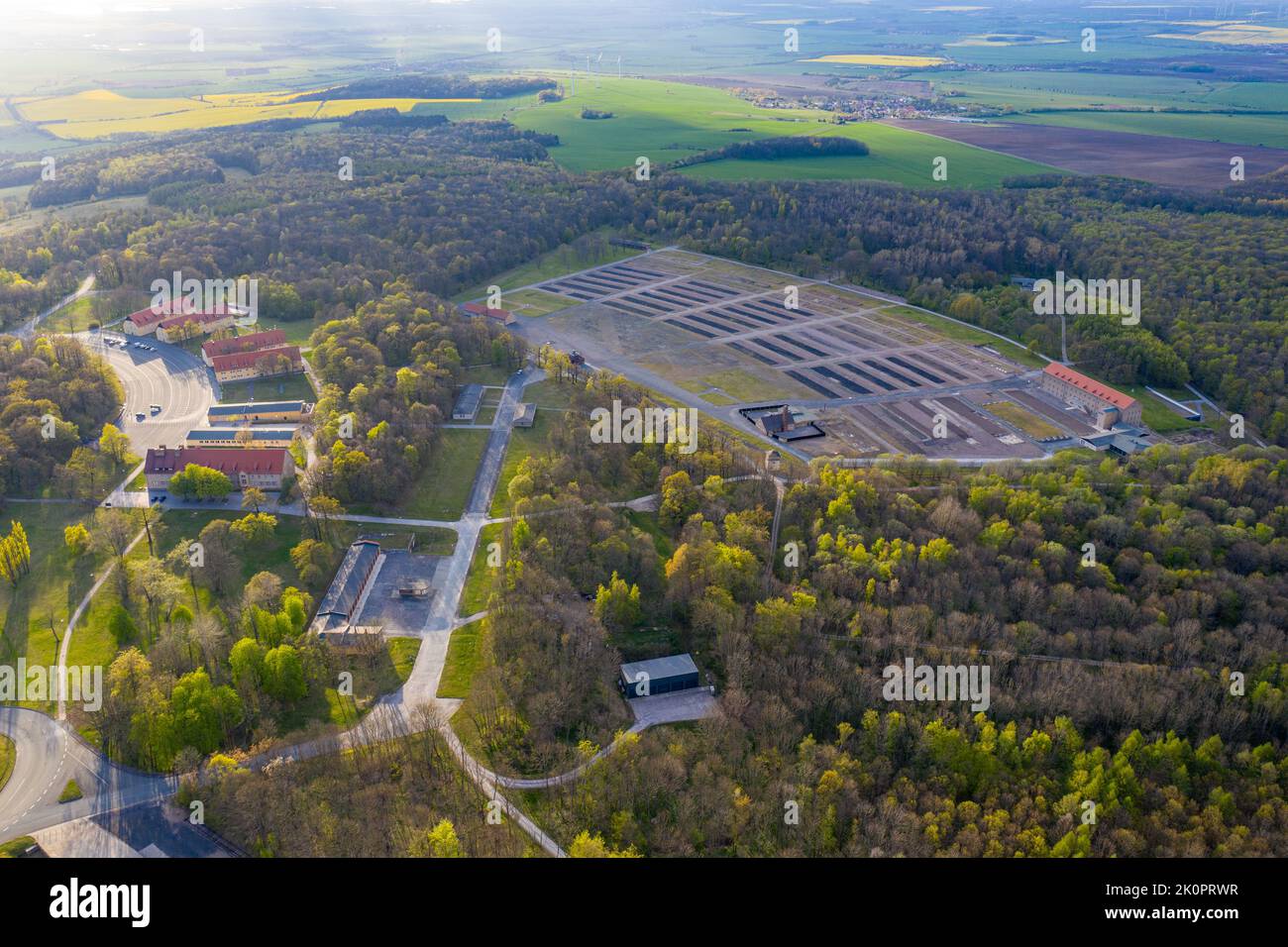 Luftbildaufnahmen Konzentrationslager und Gedenkstätte Buchenwald bei ...