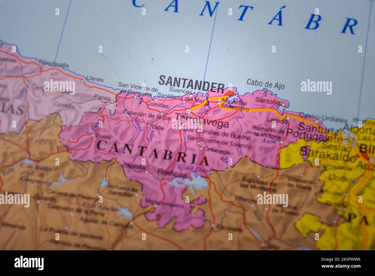 Santander auf einer karte -Fotos und -Bildmaterial in hoher Auflösung ...