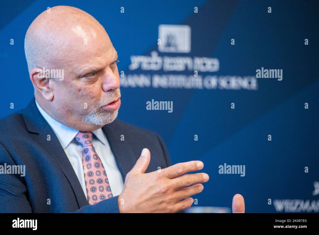 Rehovot, Israel. 13. September 2022. ZIV Reich, Vizepräsident des ...