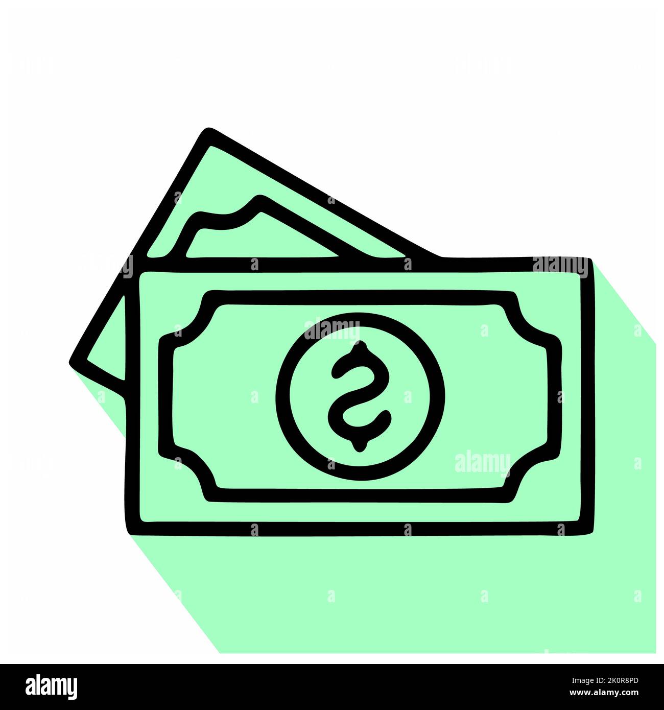 Geld-Symbol isoliert auf weißem Hintergrund aus E-Commerce-Sammlung ...