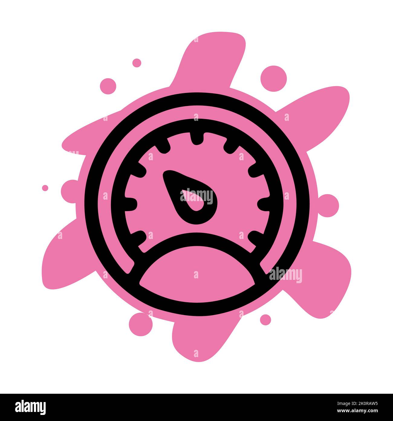 Speed speedometer icon symbol on -Fotos und -Bildmaterial in hoher ...