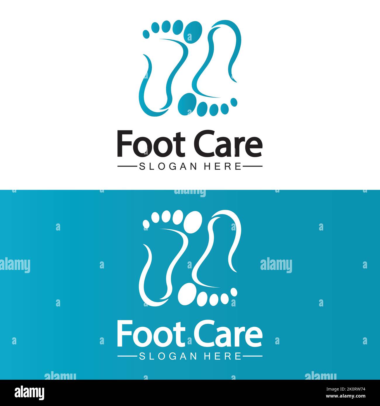 Fußpflege logo vorlage Stock-Vektorgrafiken kaufen - Alamy