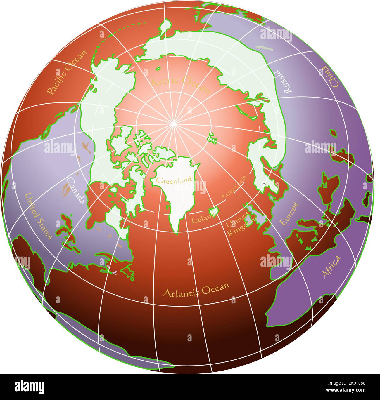 Artic map Stock-Vektorgrafiken kaufen - Alamy