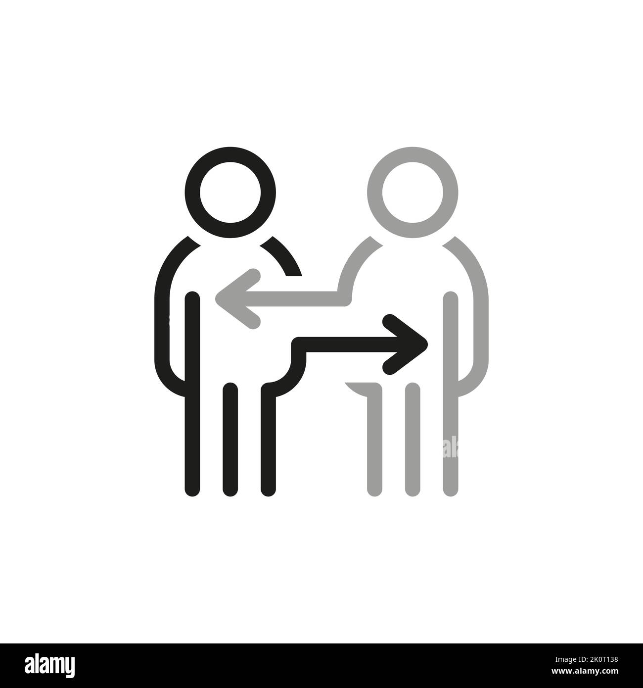 Einfaches Symbol für „Team Work Related Vector Line“. Enthält Symbole ...