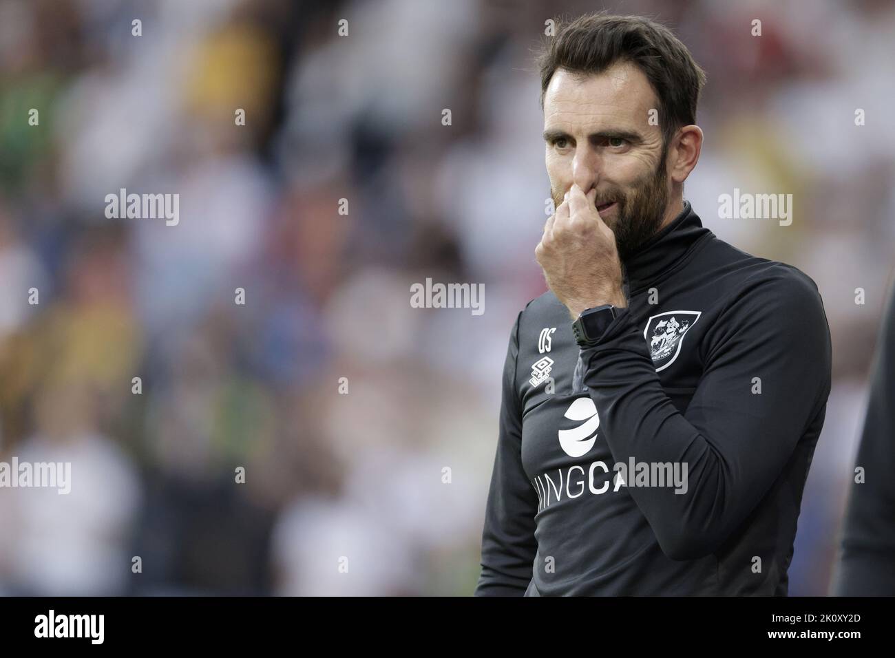 Datei-Foto vom 9-08-2022 von Huddersfield Town Manager Danny Schofield ...