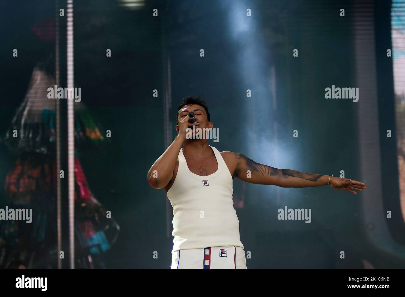 Rio de Janeiro, Brasilien,3. September 2022. Sänger und Rapper Shamã ...