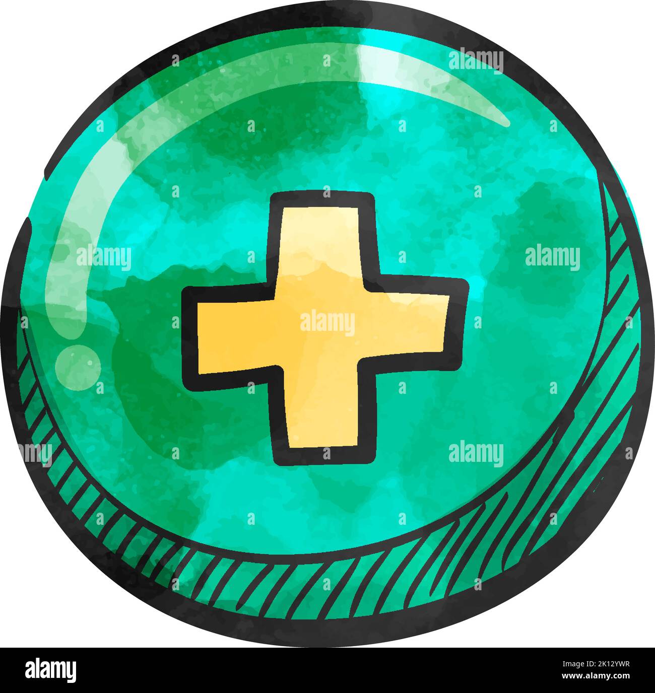 Krankenwagen aquarell Stock-Vektorgrafiken kaufen - Alamy