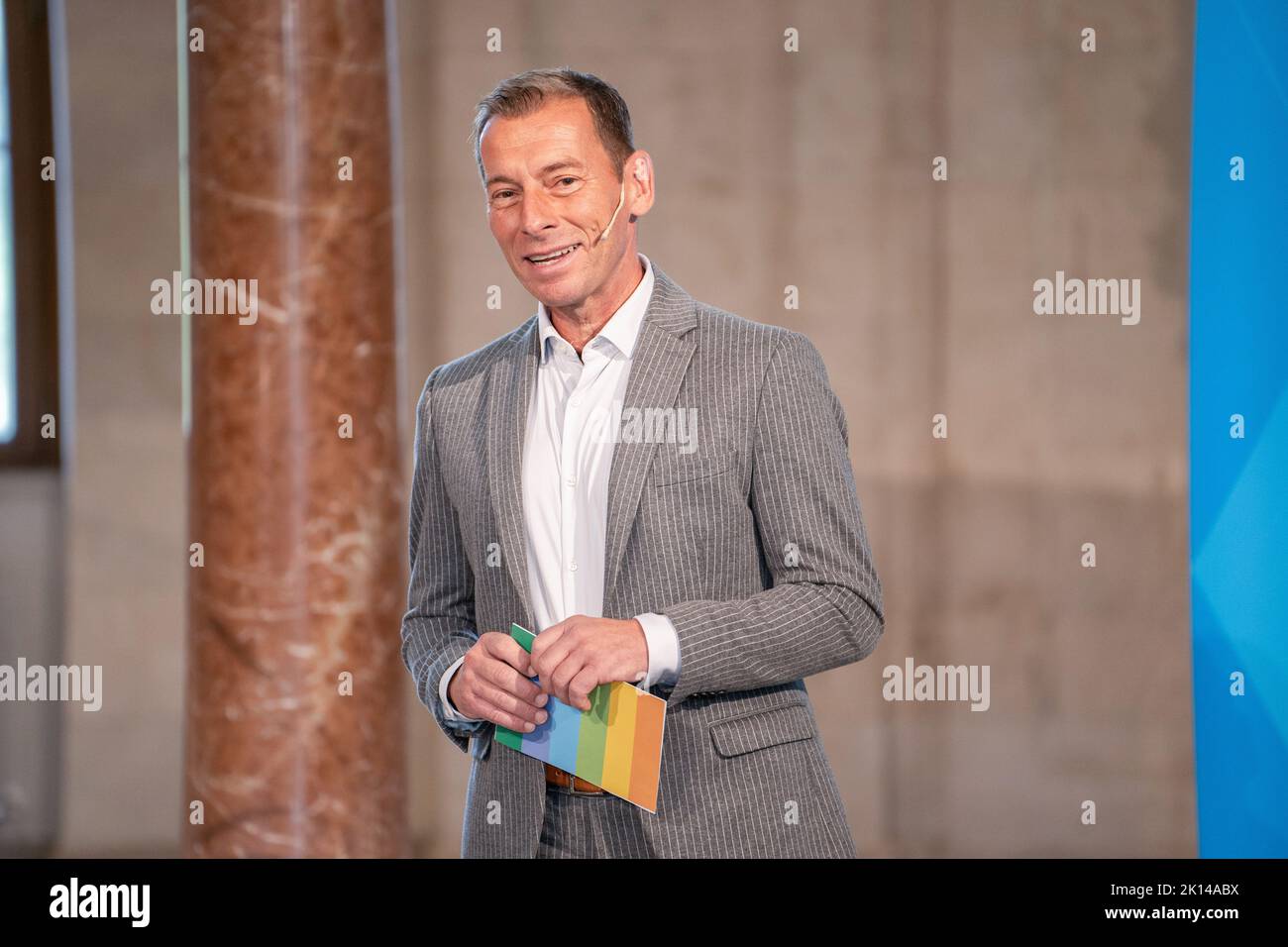 15. September 2022, München, Bayern, Deutschland: BR-Moderator Markus ...