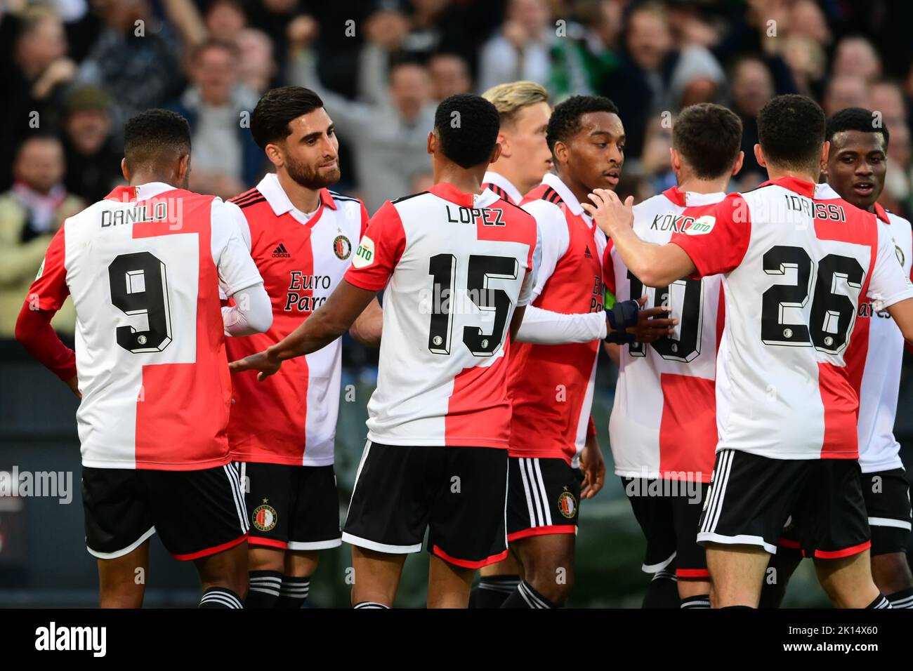 ROTTERDAM - (lr) Danilo Pereira da Silva von Feyenoord, Alireza Jahanbakhsh von Feyenoord ...
