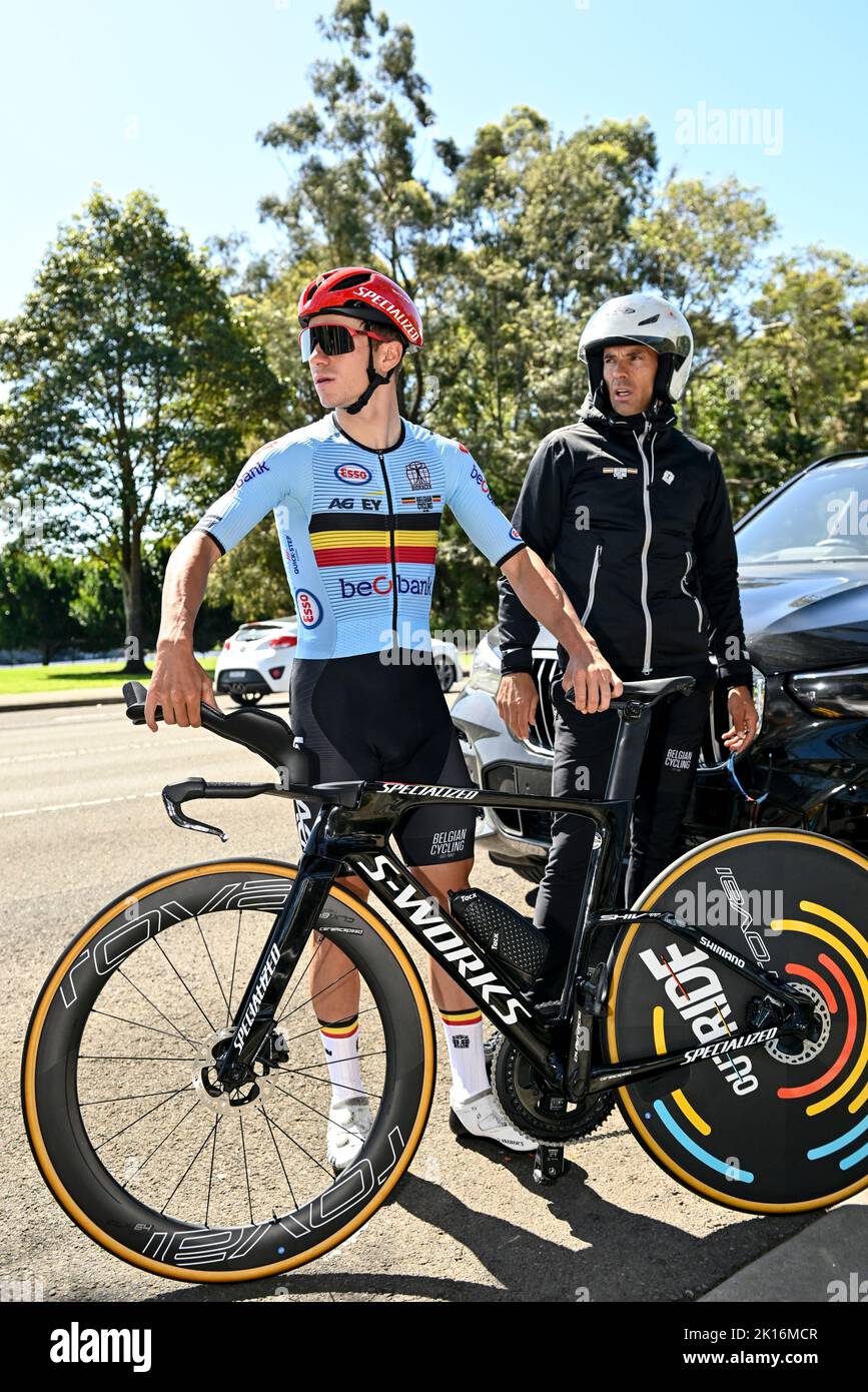 Wollongong, Australien. 16. September 2022. Belgischer Remco Evenepoel ...