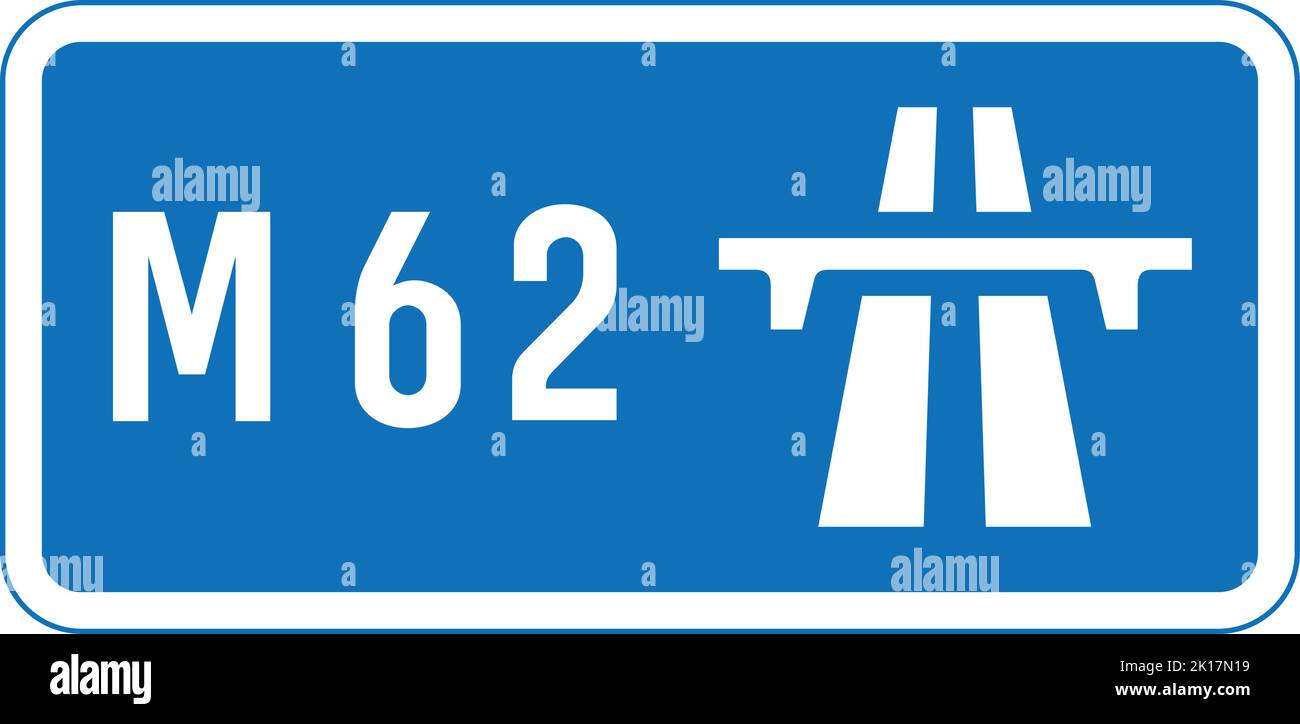 Start der Autobahn und Punkt, ab dem Autobahnvorschriften gelten, die ...