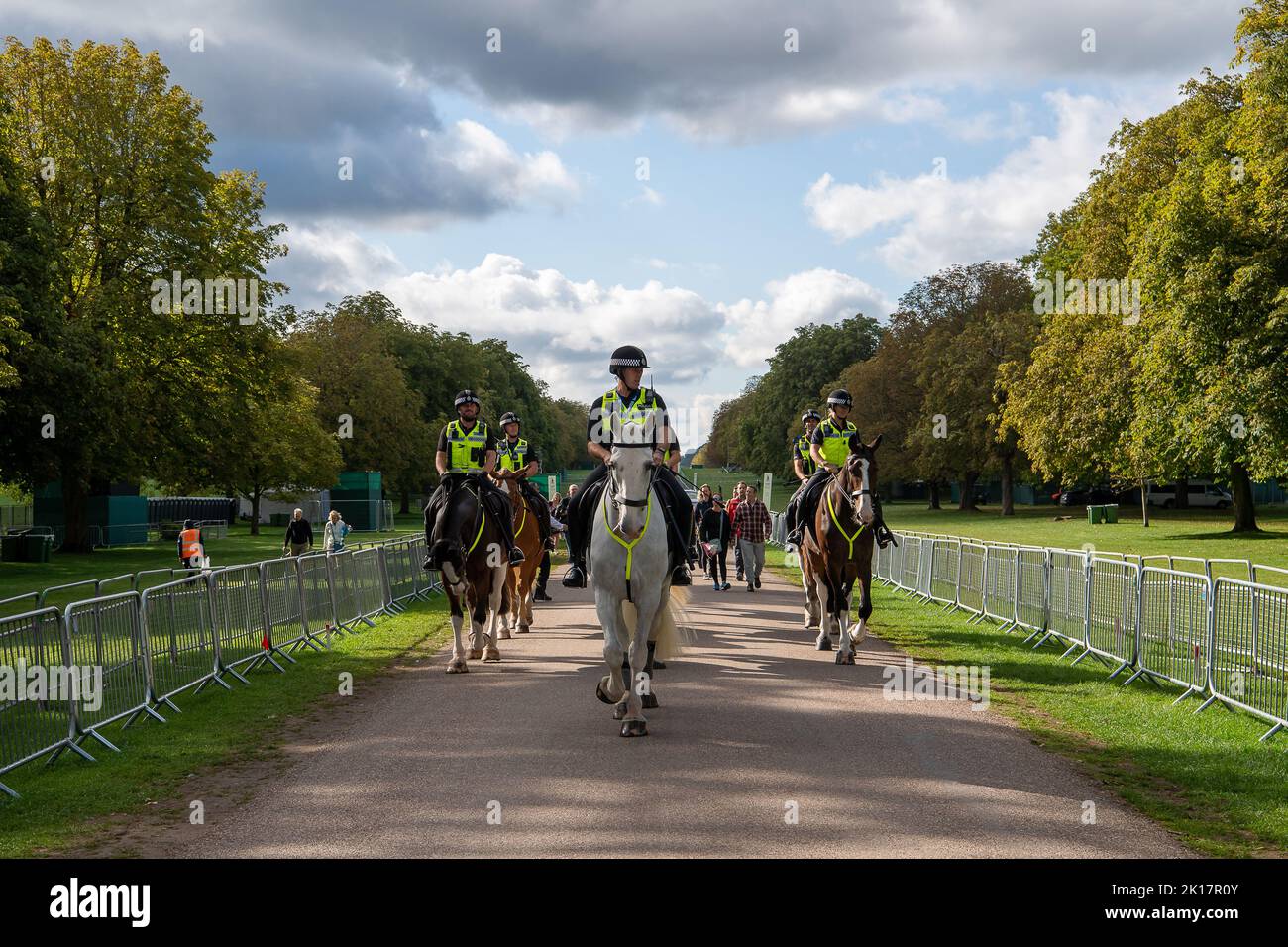 Windsor, Großbritannien. 16.. September 2022. Die Mounted Police von ...