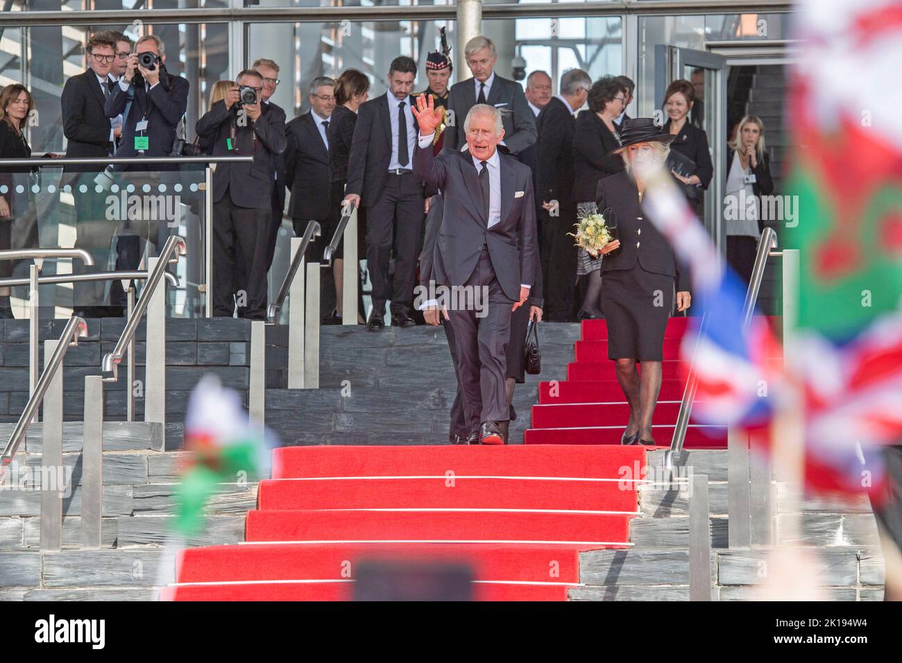 Cardiff, Großbritannien. 16. September 2022. König Charles III und ...