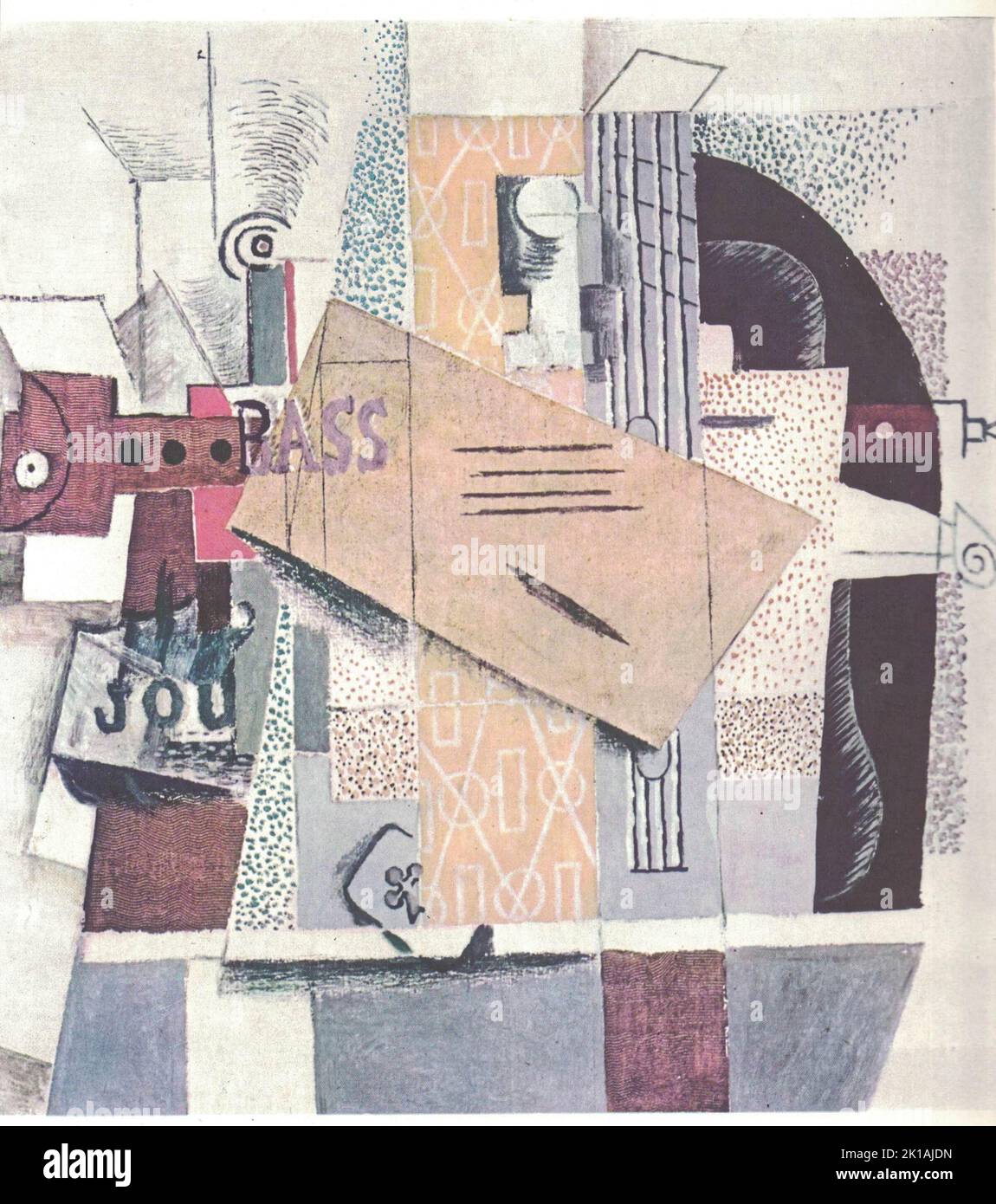 Die Geige, 1914, Öl auf Leinwand. Gemälde von Pablo Picasso. Zu seinen ...