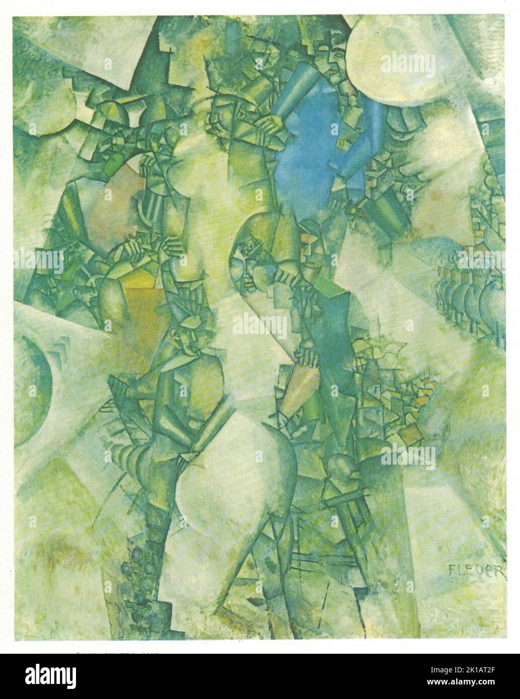 Fernard Leger, die Hochzeit, Kubismus, Öl auf Leinwand, 1912. „Durch das außergewöhnliche Format ...