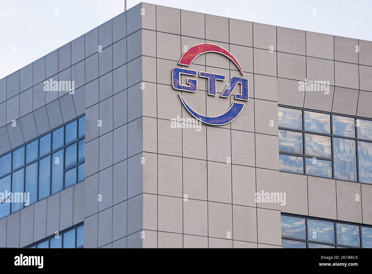 SHANGHAI, CHINA - 11. SEPTEMBER 2022 - das Bürogebäude von GTA ...