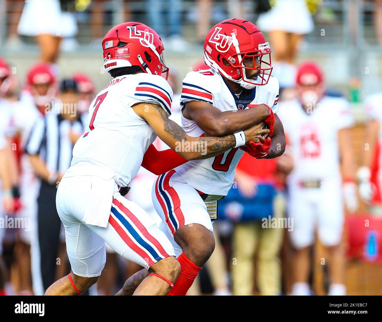 17. September 2022: Der Neuling der Liberty University, Kaidon Salter ...