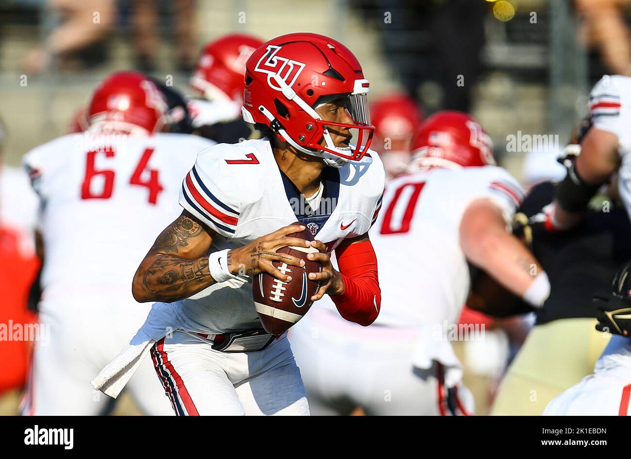 17. September 2022: Der Neuling der Liberty University, Kaidon Salter ...