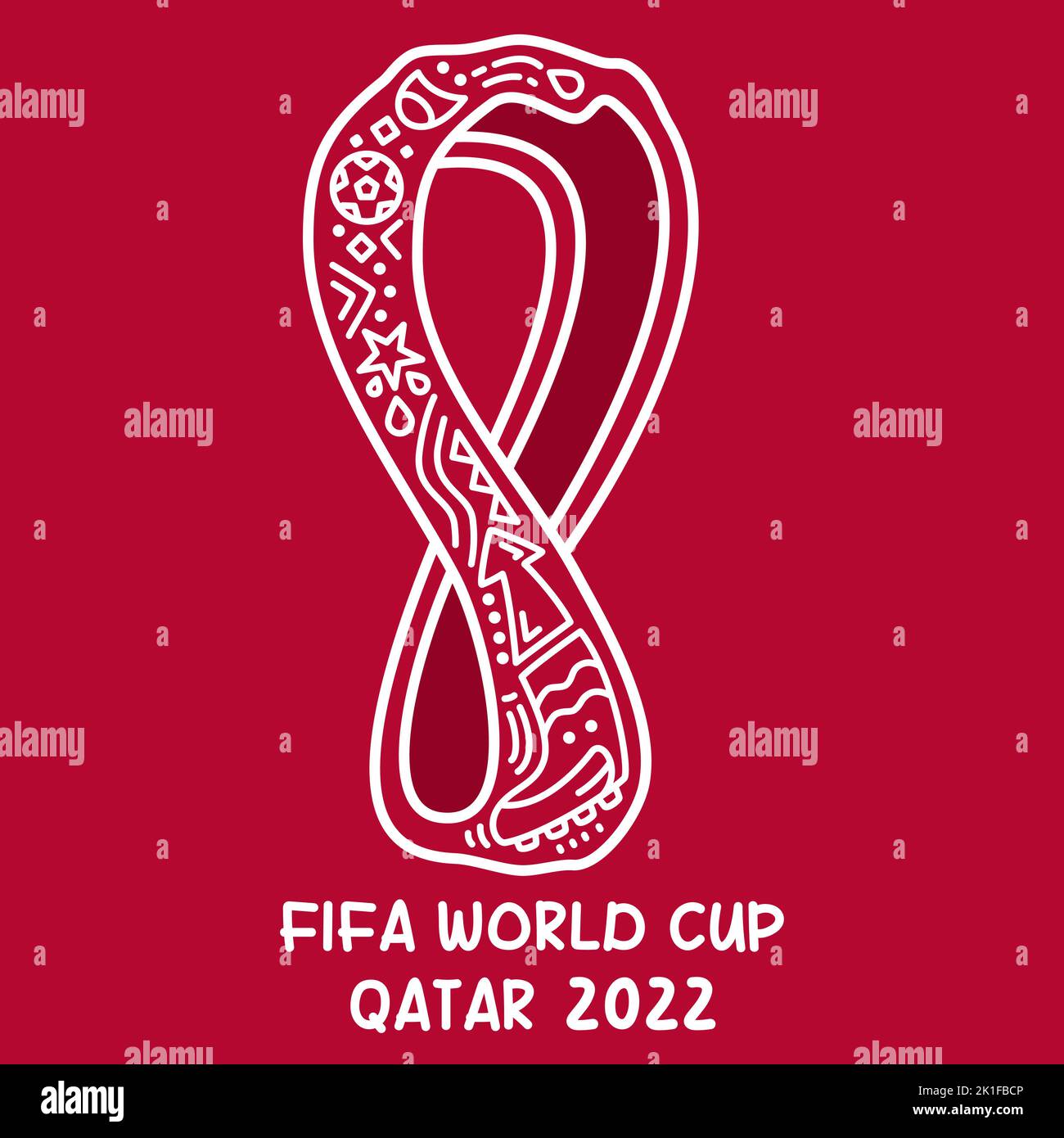 Katar 2022 fußball weltmeisterschaft logo Stock-Vektorgrafiken kaufen - Alamy