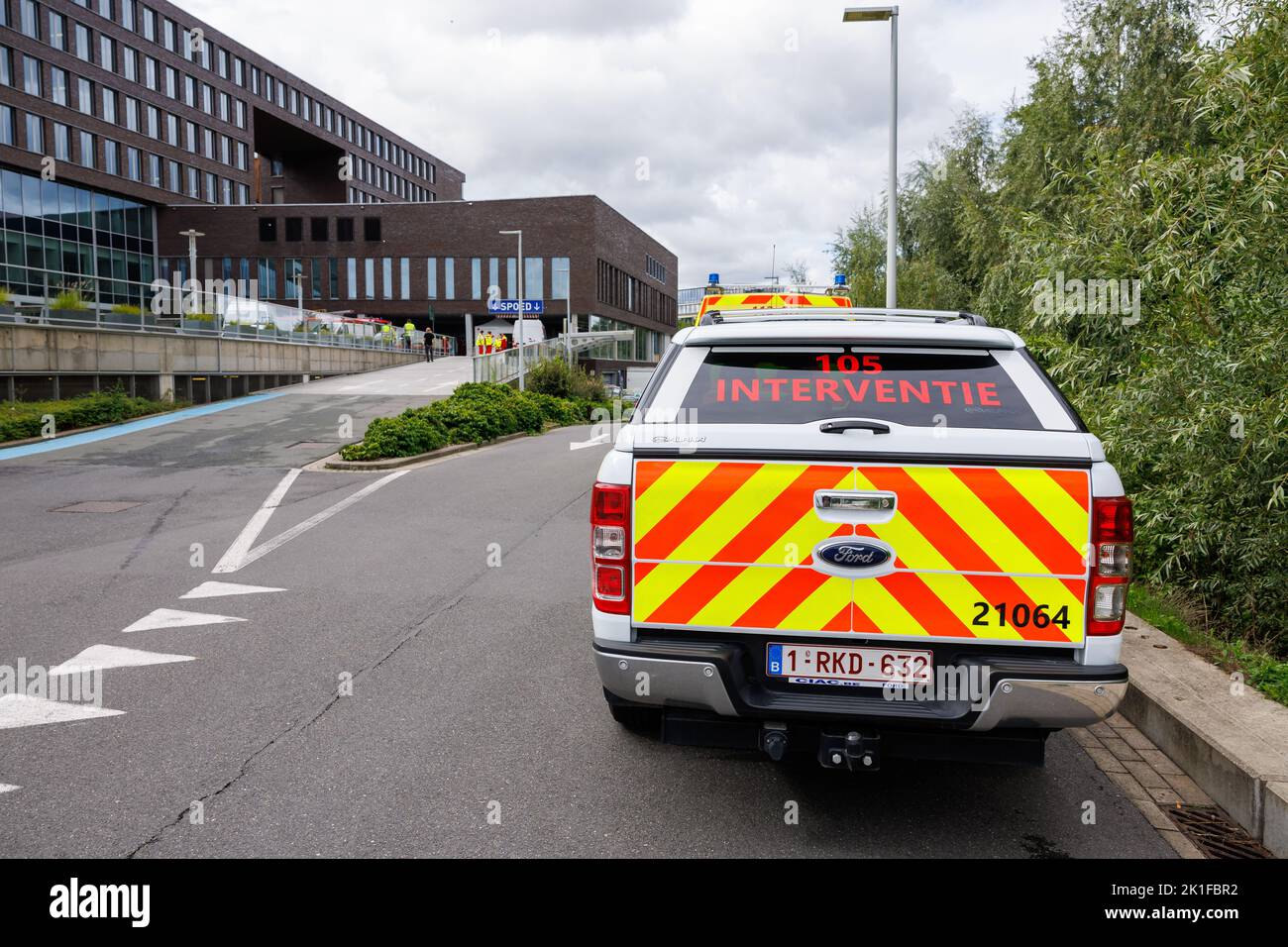 Die Abbildung zeigt das AZ Maria Middelares Krankenhaus in Gent am ...