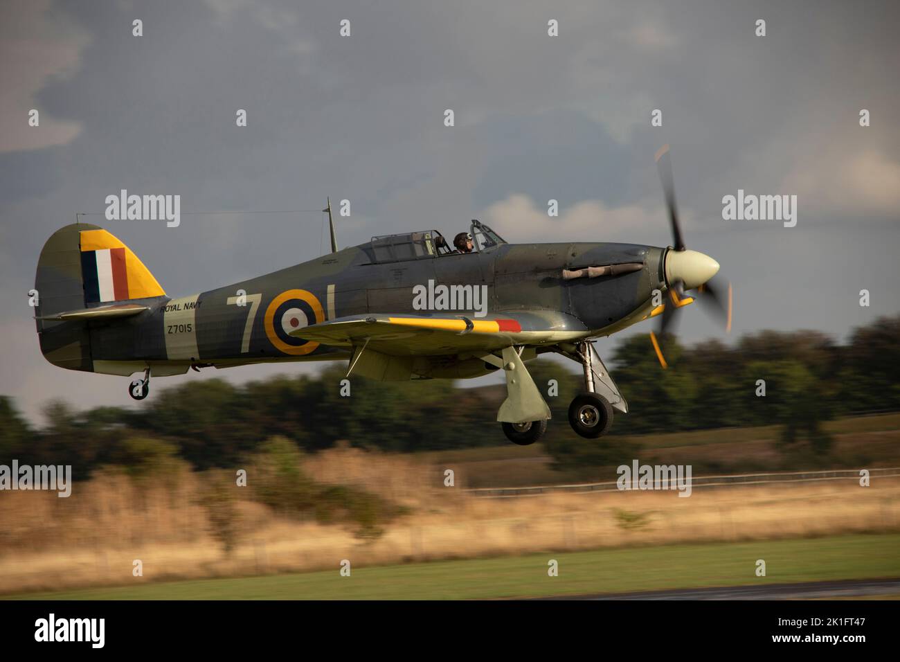 Hawker Sea-Flugvorstellung auf der IWM Duford Battle of Britain Airshow ...