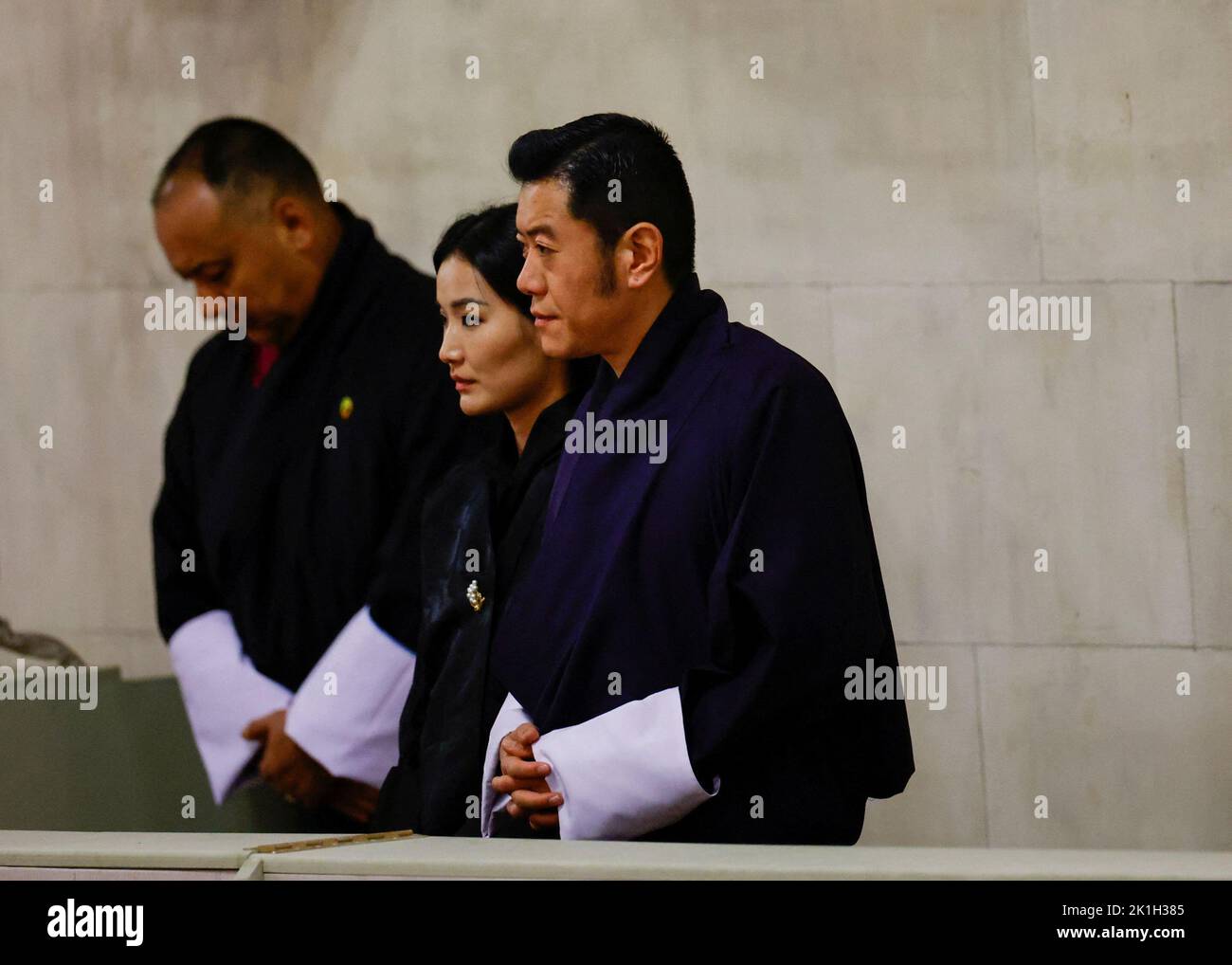 Bhutans König Jigme Khesar Namgyel Wangchuck und Königin Jetsun Pema ...