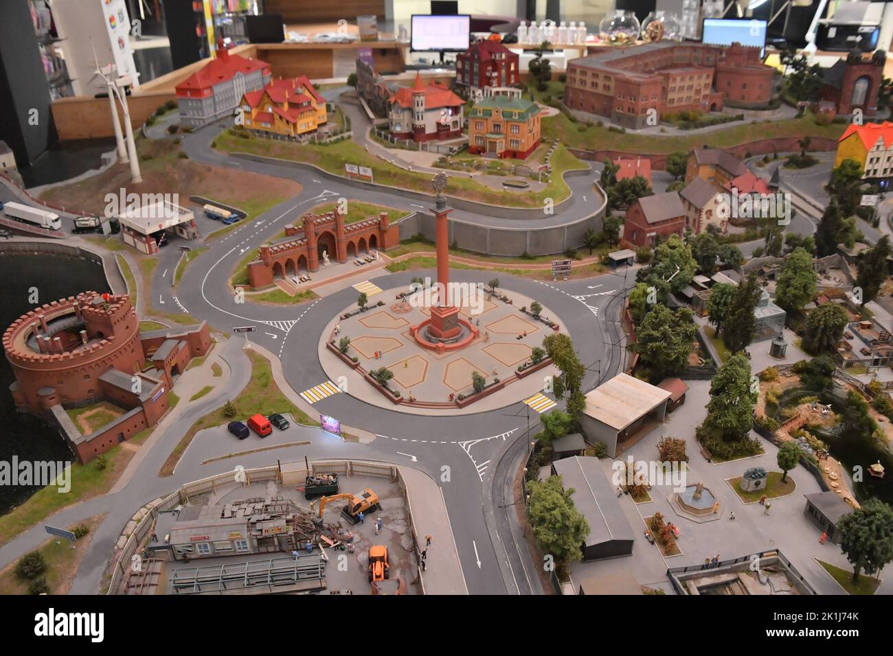 Moskau. Das Museum Diorama "Zar-Modell", in dem die bekanntesten Orte ...