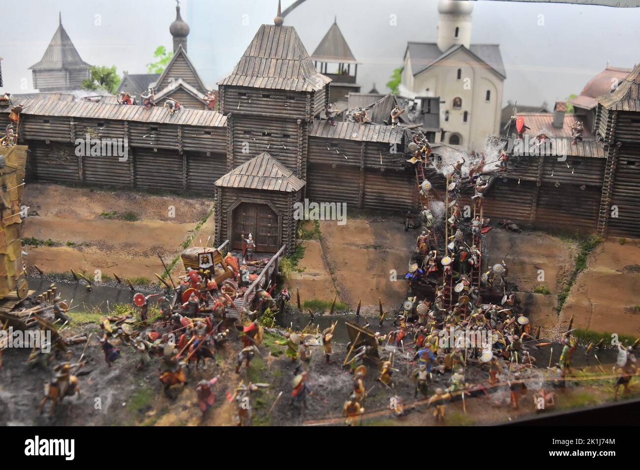 Moskau. Das Museum Diorama "Zar-Modell", in dem die bekanntesten Orte ...