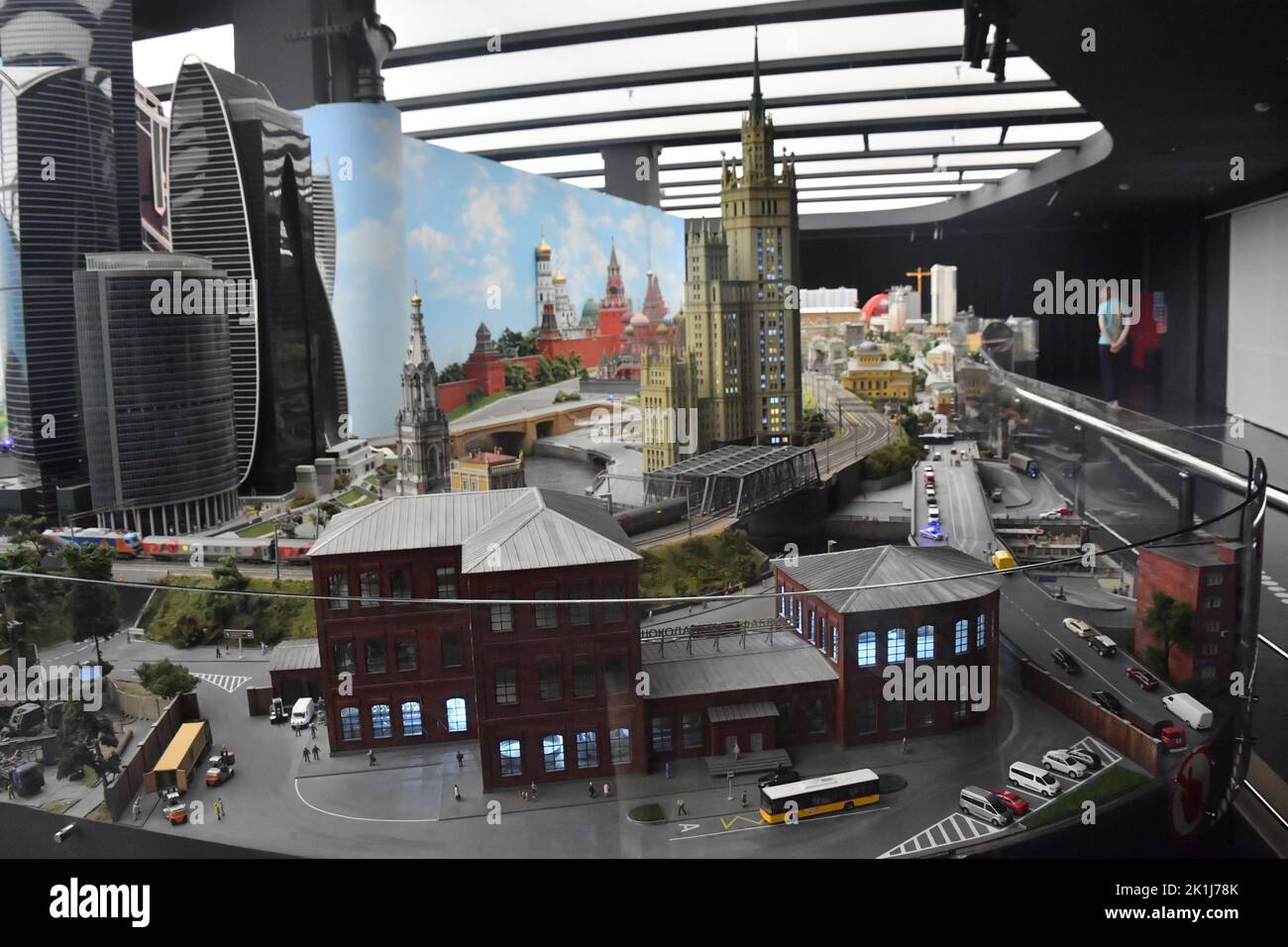 Moskau. Das Museum Diorama "Zar-Modell", in dem die bekanntesten Orte ...