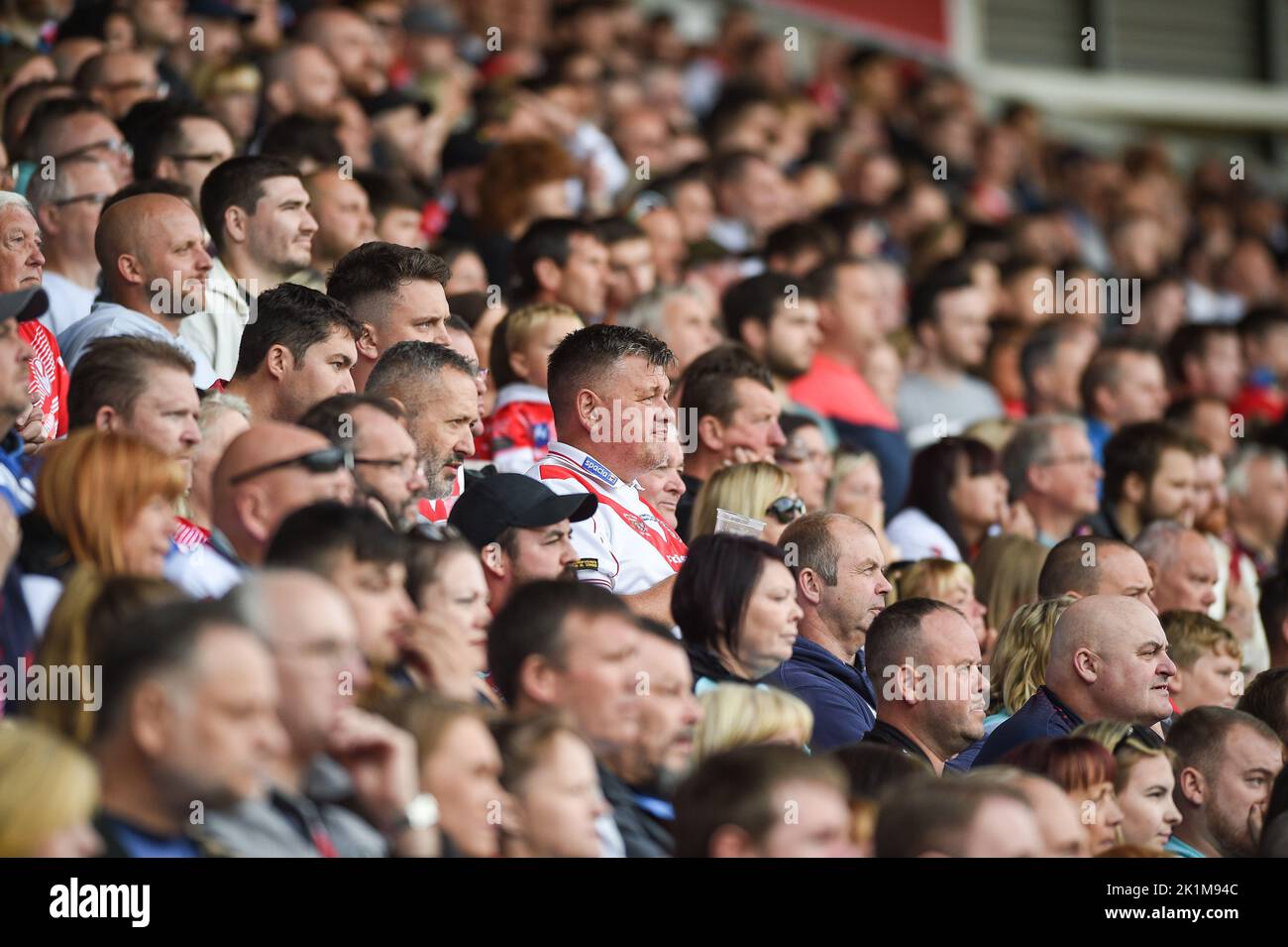 St. Helens, England -17.. September 2022 - St. Helens Fans. Rugby ...