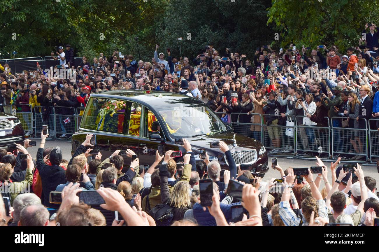 London, England, Großbritannien. 19. September 2022. Der Royal Hearse ...