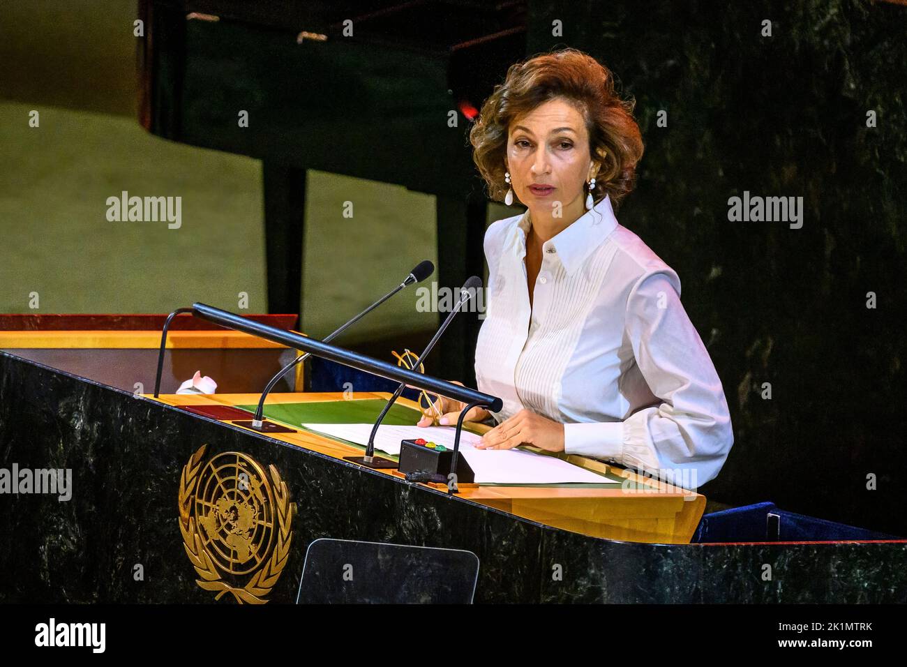 Unesco generaldirektorin audrey azoulay -Fotos und -Bildmaterial in ...