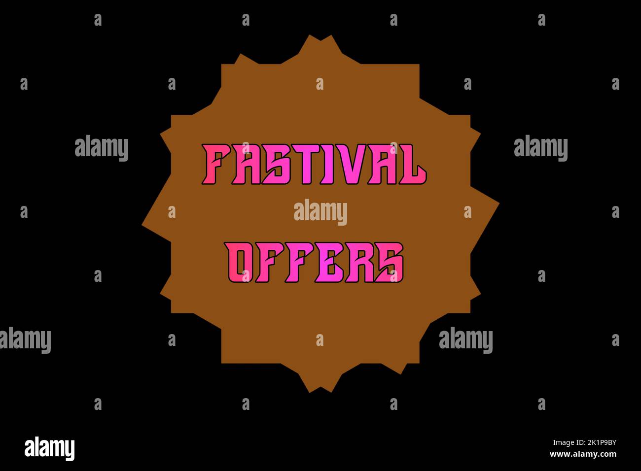 Ein Fastival bietet stilvolle Text Brief Illustration Design Kunst ...