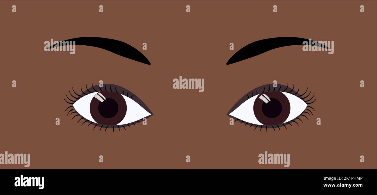 Braune augen schwarze pupillen Stock-Vektorgrafiken kaufen - Alamy