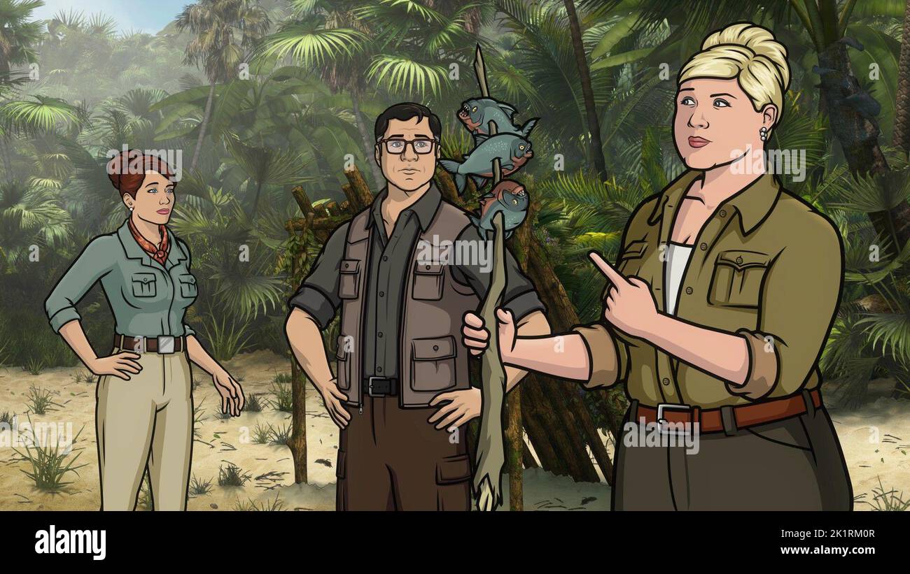 BOGENSCHÜTZE, von links: Cheryl/Carol Tunt, Cyril Figgis, Pam Poovey ...