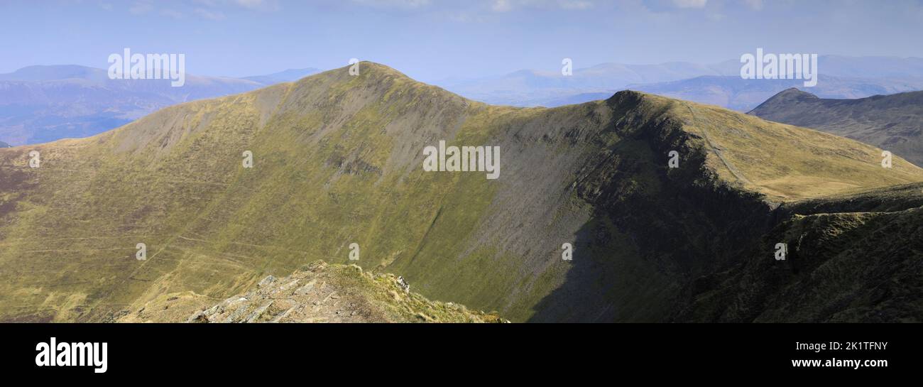 Blick auf Grisedale Pike Fell, North Western Fells; Lake District ...