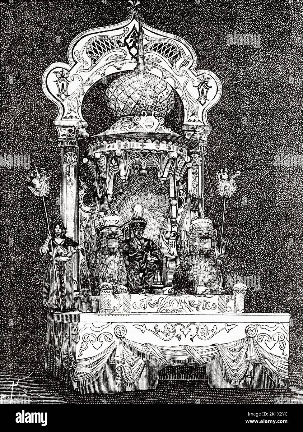 Der Wagen des Kalifen von Bagdad, Prozession des 'Illuminierten ...