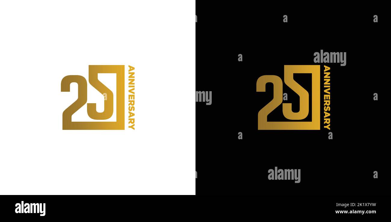 25 jahre geburtstag logo Stock-Vektorgrafiken kaufen - Alamy