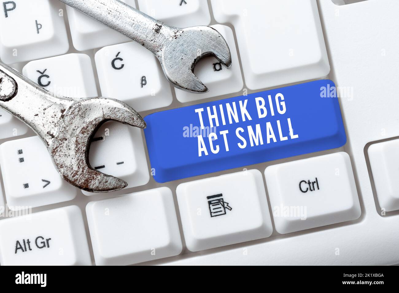 Konzeptionelle Bildunterschrift Think Big Act Small. Geschäftskonzept ... Konzeptionelle Bildunterschrift Think Big Act Small. Geschäftskonzept ...