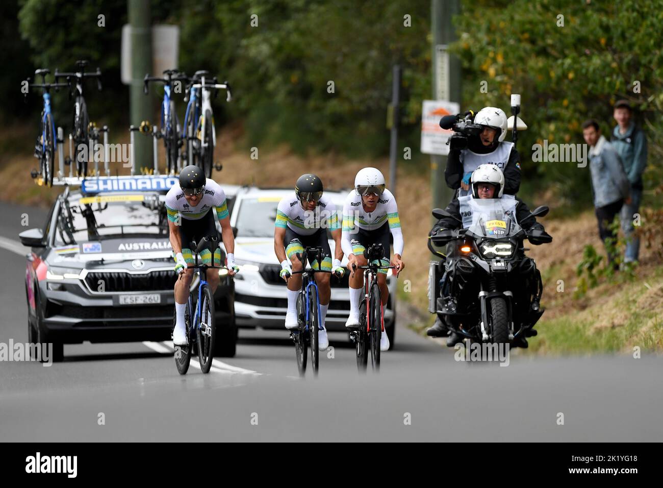 WOLLONGONG, AUSTRALIEN - 21. SEPTEMBER: Michael Matthews aus Australien ...