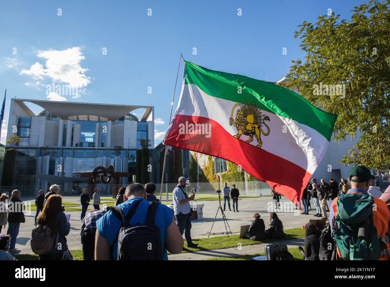 Berlin, 21. September 2022. Nach dem Tod einer jungen iranischen Frau ...