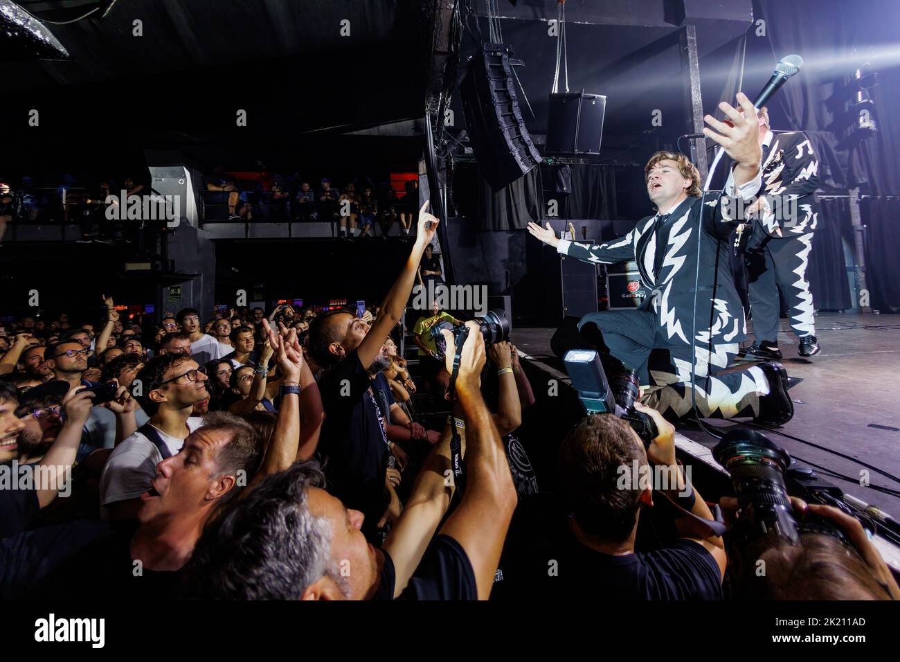 BARCELONA - SEP 8: Die Hives (Rockband aus Schweden) treten am 8 ...