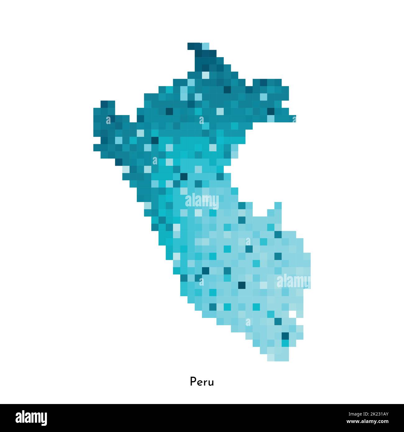 Mapa de pixeles peru -Fotos und -Bildmaterial in hoher Auflösung – Alamy