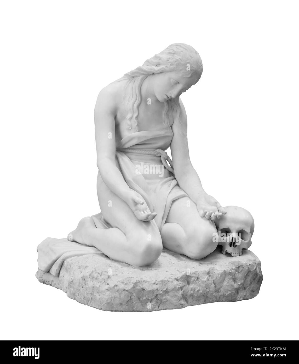 Mary statue tombstone cemetery Ausgeschnittene Stockfotos und -bilder - Alamy