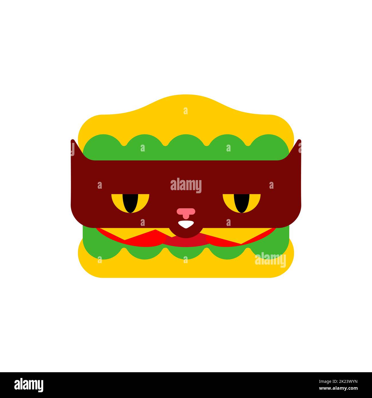 Kawaii food hamburger Stock-Vektorgrafiken kaufen - Alamy